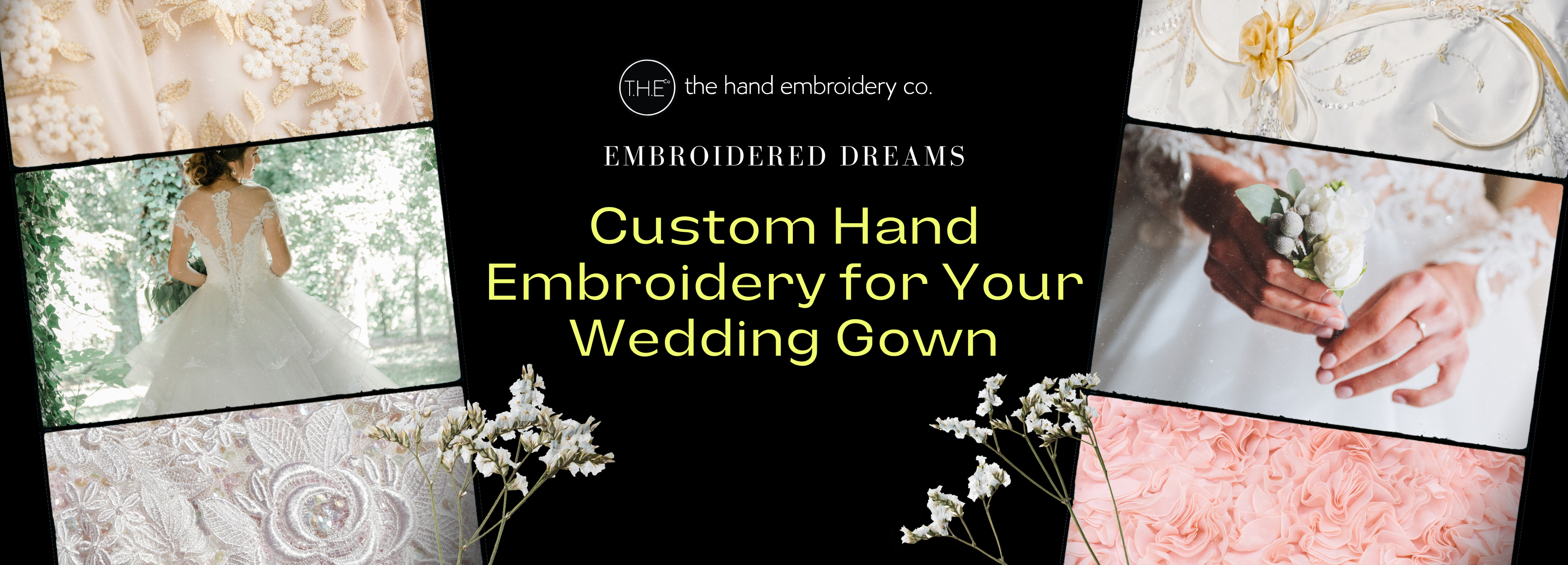 Elegant Embroideries for Wedding Dresses | Hand Embroidery
