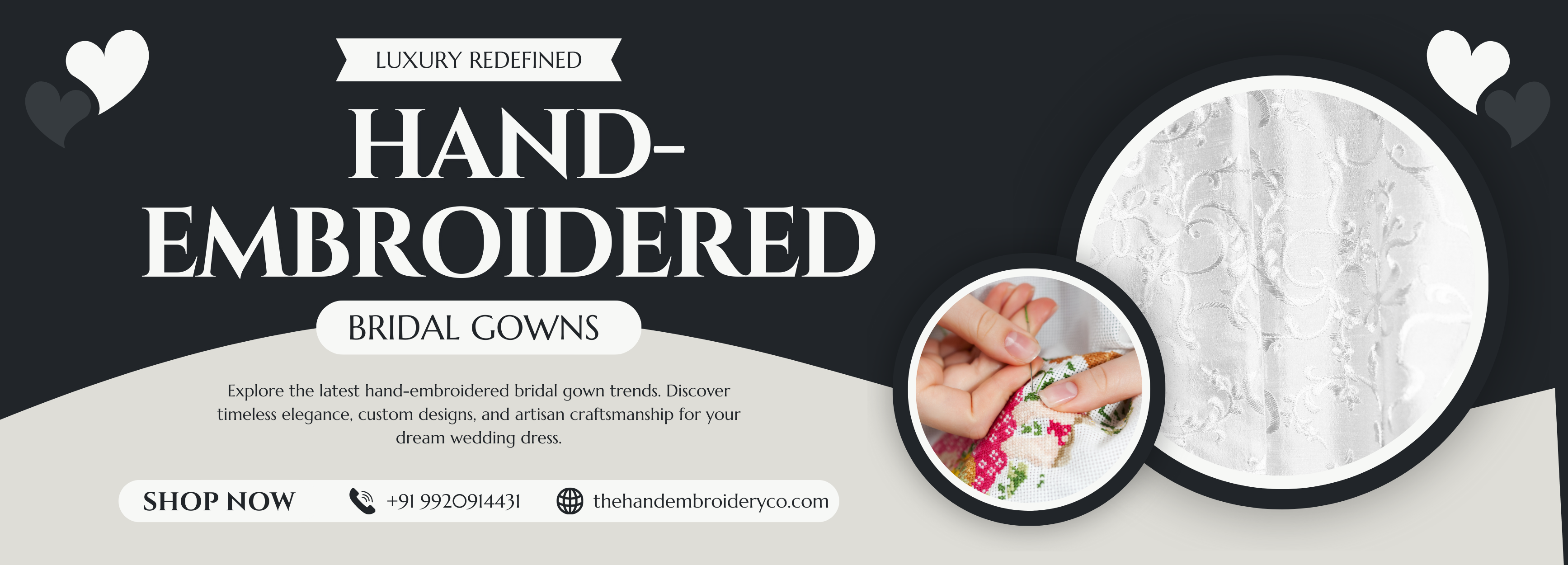 Hand-Embroidered Bridal Gowns: Luxury & Elegance for Your Big Day