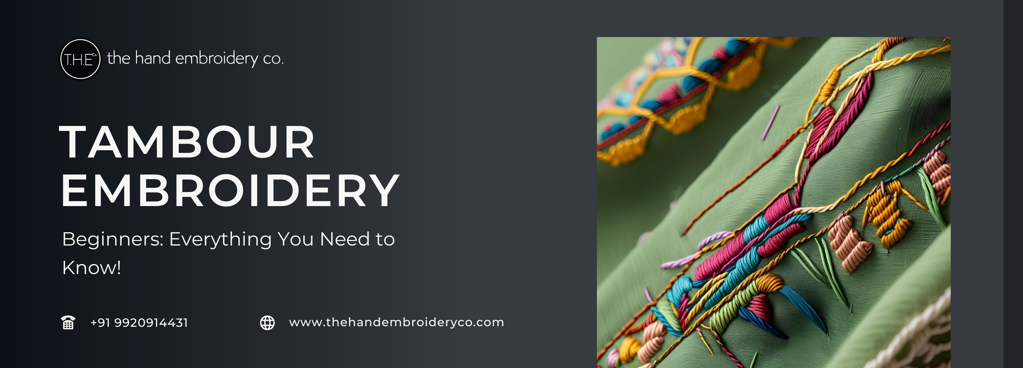 Tambour Embroidery Made Simple | Learn the Art Step-by-Step